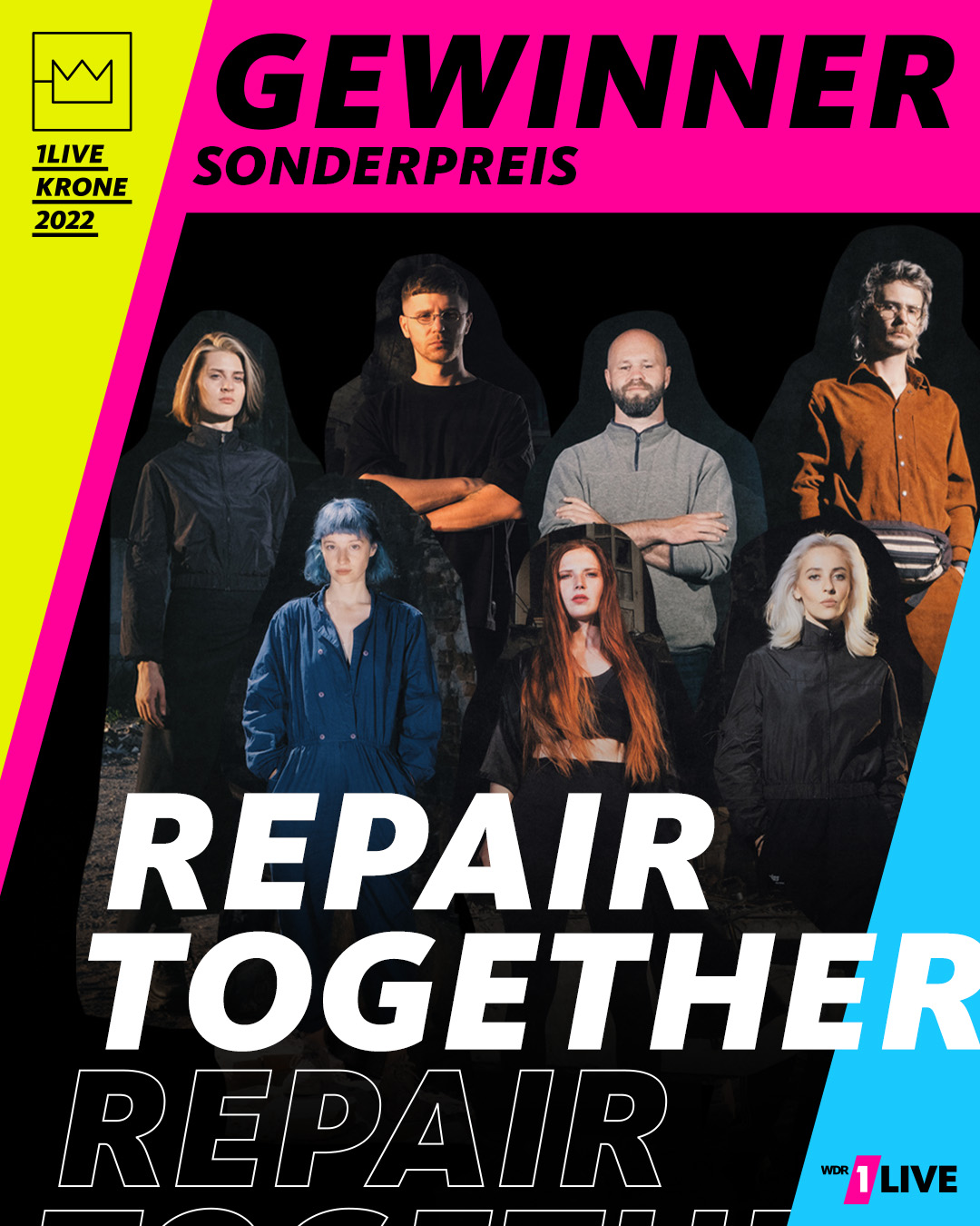 1LIVE Krone 2022 - Sonderpreis für ukrainische Volunteer-Initiative „Repair Together ...